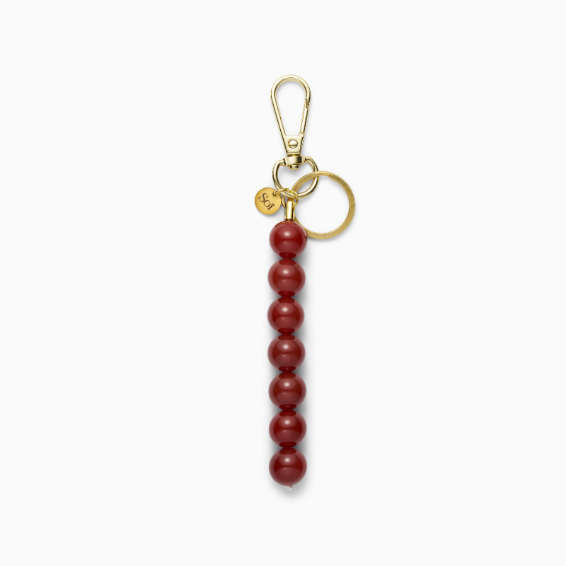 Cali Red Jade Keychain